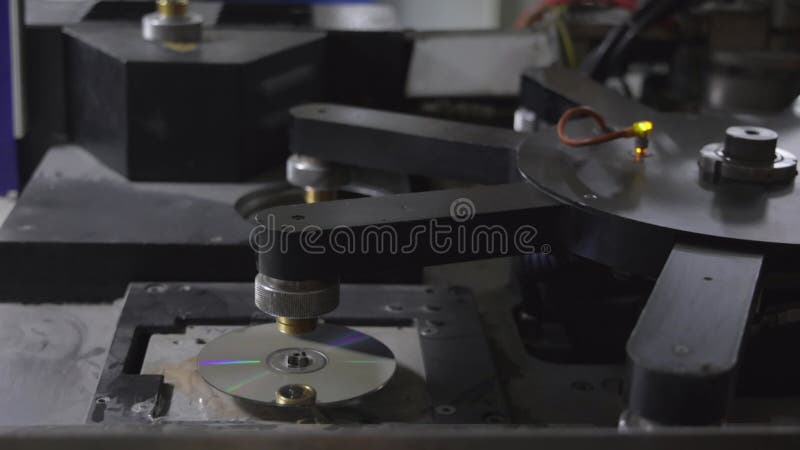Compact Disc Manufacturing stock footage. Video of process - 241814122