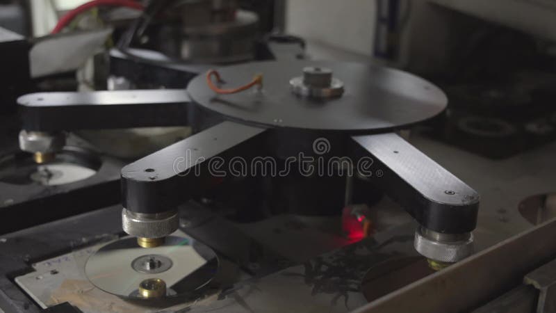 Compact Disc Machine stock video. Video of 2022, process - 246444783