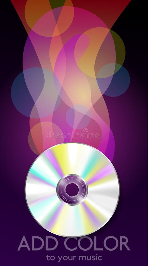 Compact Disc Music Composition Stock Vector - Illustration of melody ...