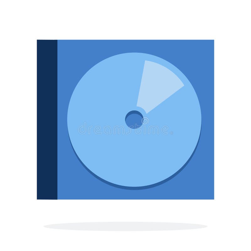 Compact Disc in Plastic Box Vector Flat Isolated Stock Vector ...
