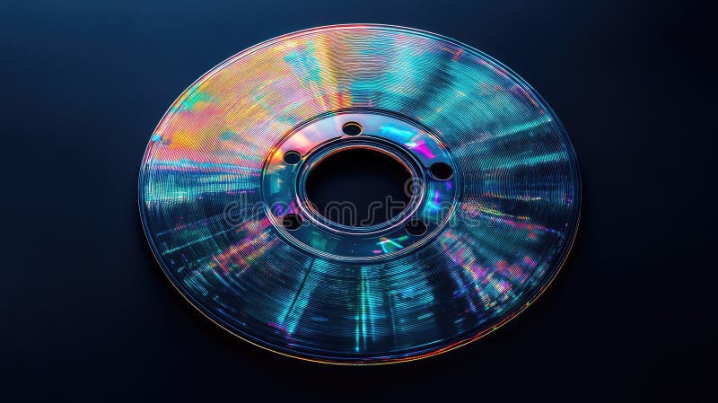 Compact Disc Seen from Above - High-Resolution Top View Image Ideal for ...