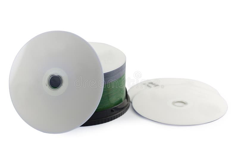 145 Compact Disc Set Isolated White Background Stock Photos - Free ...