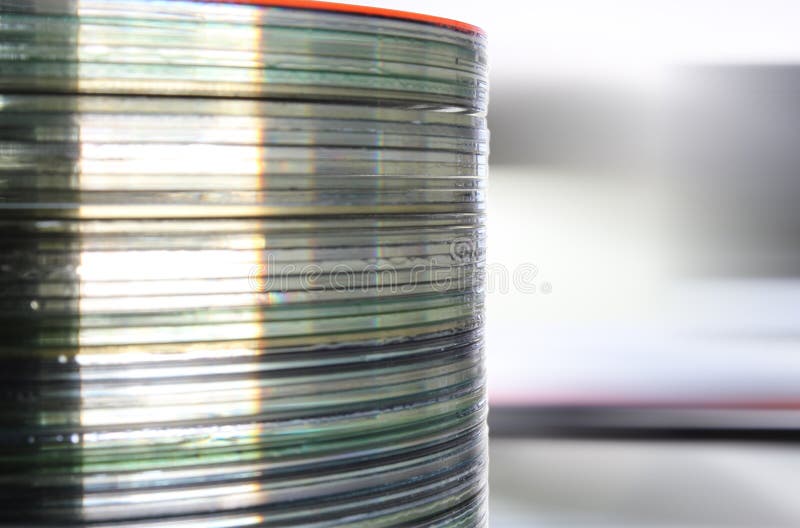 Compact Disc Stack stock image. Image of translucent - 21978247