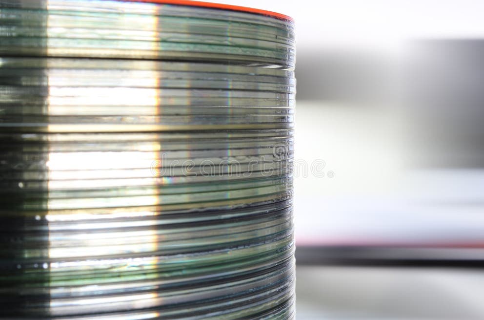 Compact Disc Stack stock image. Image of translucent - 21978247