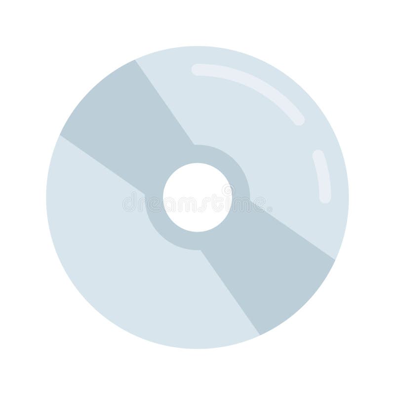 Compact Disc Vector Design Isolated on White Background Stock Vector ...