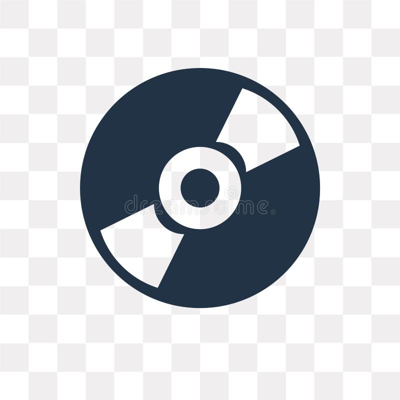 Compact Disc Vector Icon Isolated on Transparent Background, Com Stock ...