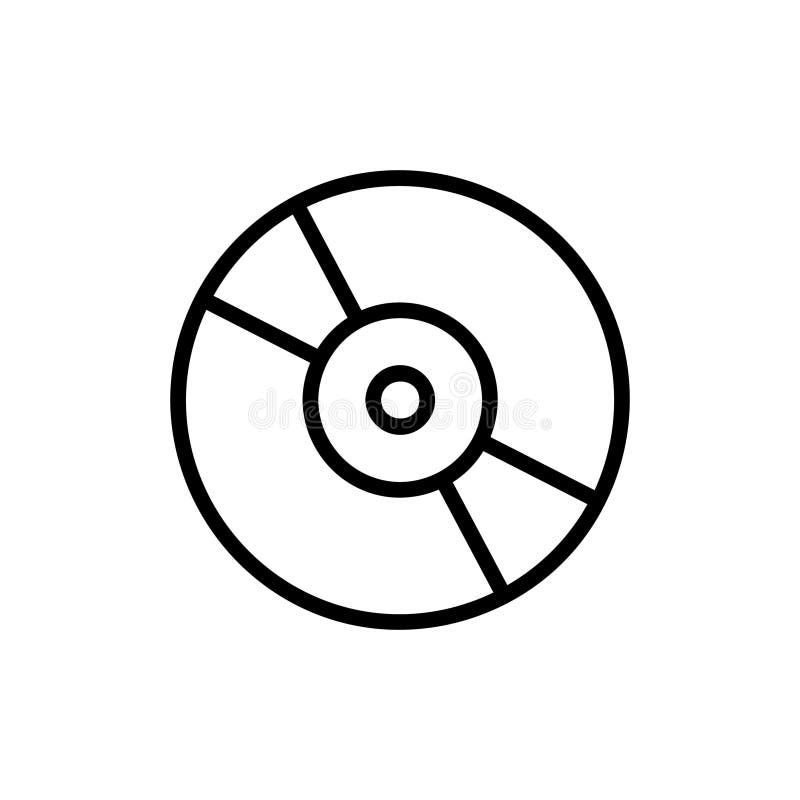 Compact Disc Vector Icon. Outline Style Vector Icon. Stock Vector ... Compact Disc Vector Icon. Outline Style Vector Icon. Stock Vector ...