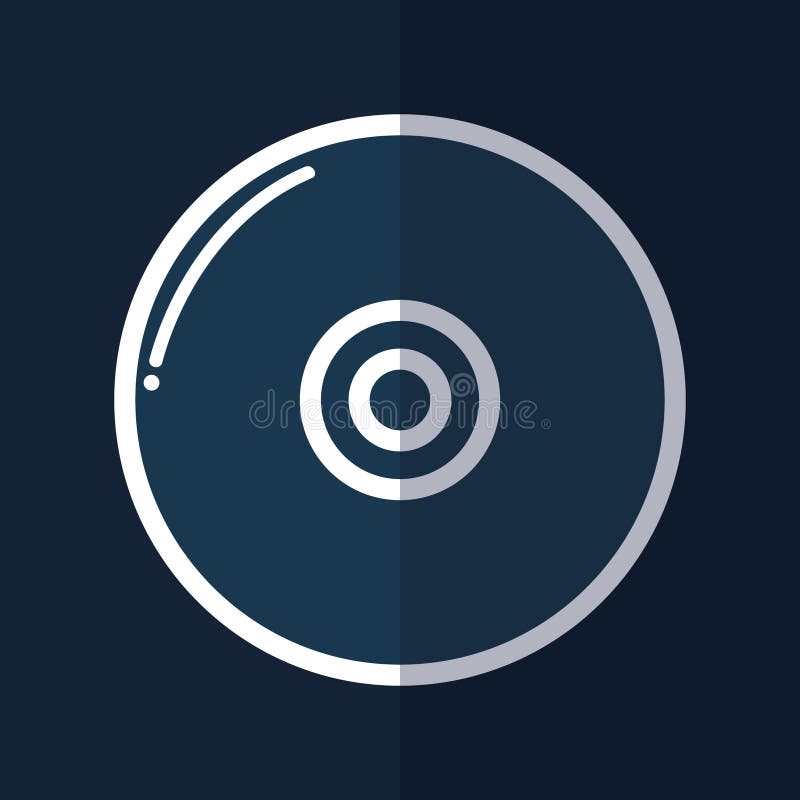 Compact Disc. Vector Illustration Decorative Design Stock Vector ...