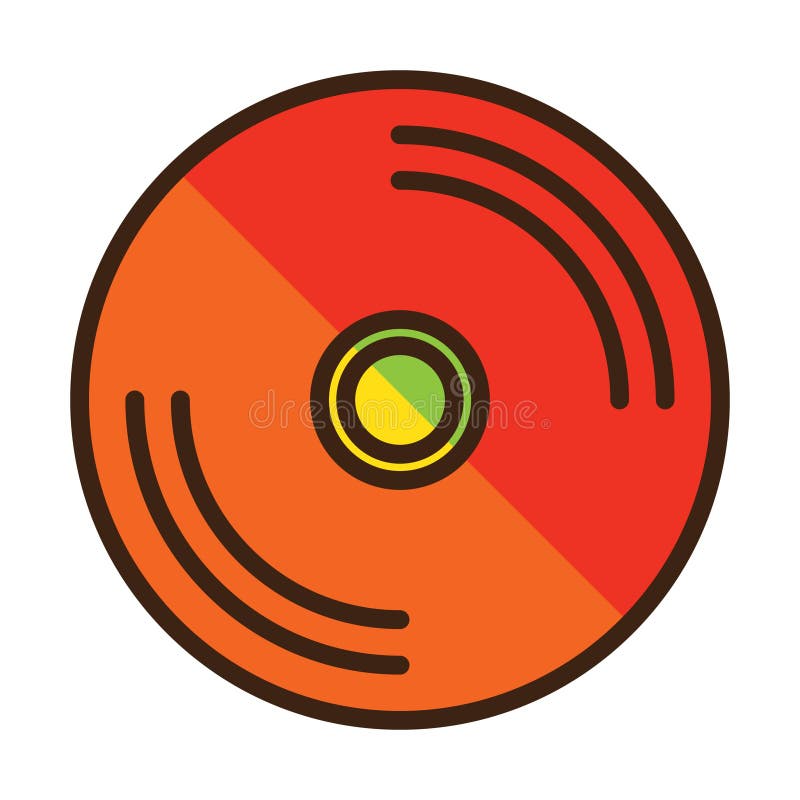 Compact Disc. Vector Illustration Decorative Design Stock Vector ...