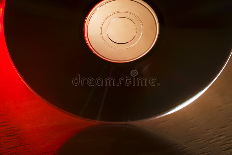 Compact Disc on a Wooden Table Stock Image - Image of bytes, multimedia ...