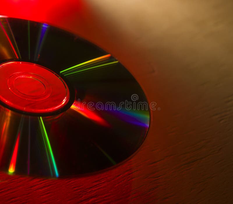 Compact Disc on a Wooden Table Stock Image - Image of megabytes ...