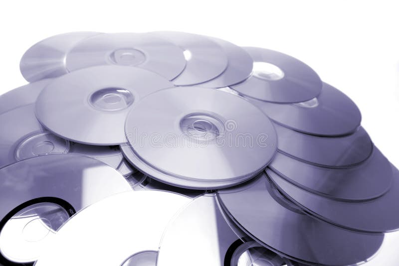 Collage of Compact Disks stock photo. Image of circles - 163900