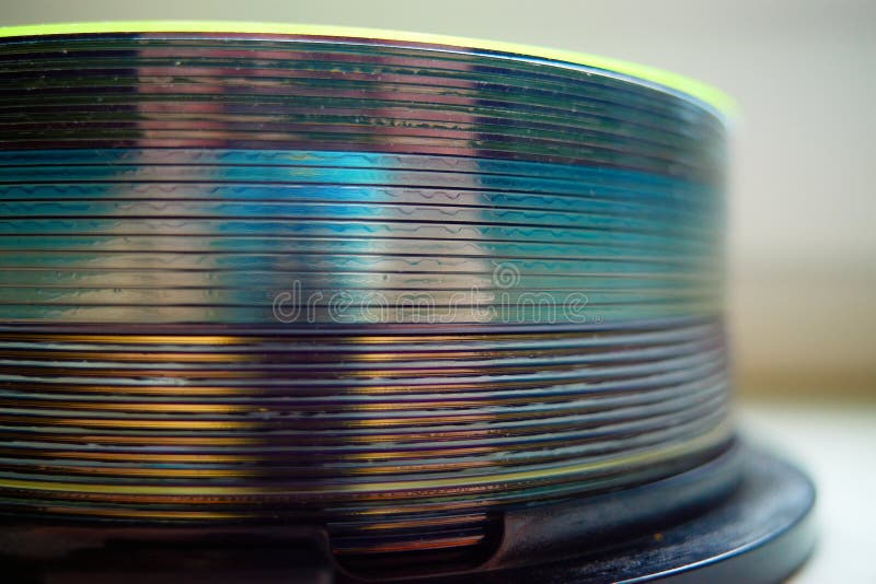 Compact Discs Optical Media 90s Computer Data Stock Image - Image of ...