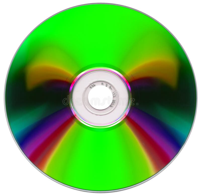 Compact Disk Isolated on White Stock Image - Image of circle, bytes ...