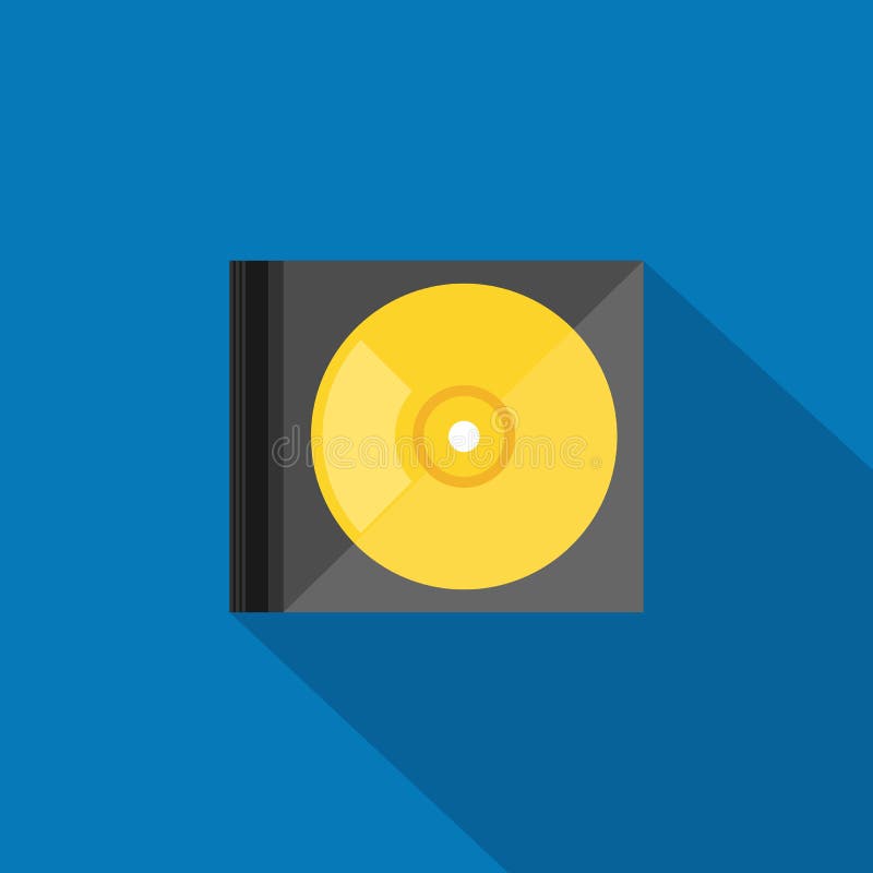 Compact Disk in Case. Flat Illustration of Compact-disc - Icon. Compact ...