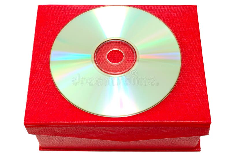 Compact-disk (CD Or DVD) And Red Cardboard Box. Picture Image: 6899163