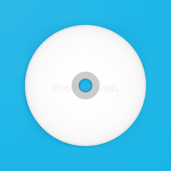 Compact Disk Empty Mockup stock vector. Illustration of information ...