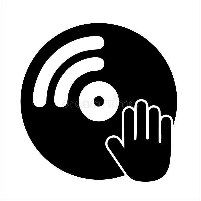 Compact Disk Icon Isolated on White Background from Multimedia ...