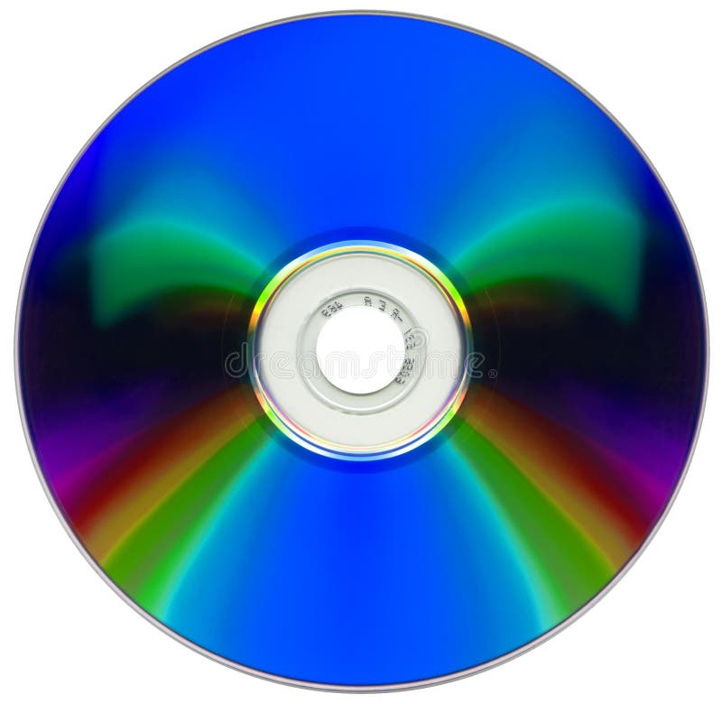 Compact Disk Isolated On White Stock Image - Image of blank, audio: 6678631