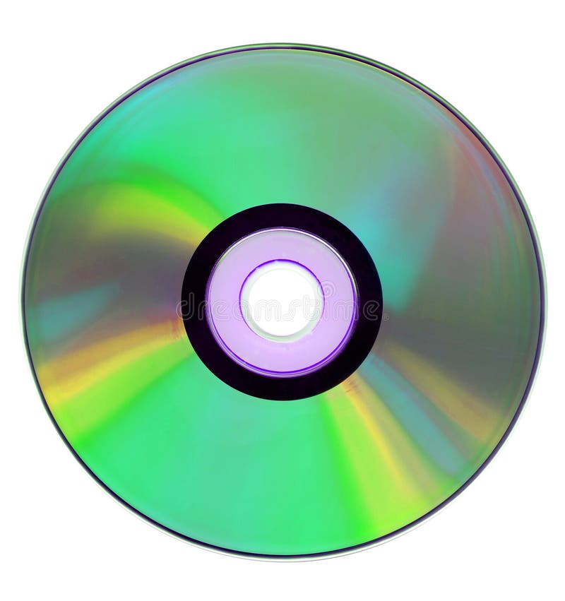 Compact Disk Isolated on White Stock Image - Image of blank, color: 8072063