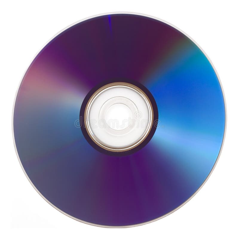 Compact Disk Isolated on White Background Stock Image - Image of ...