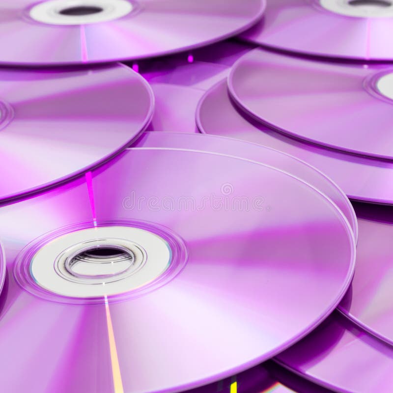 Compact Disk Isolated on White Background Stock Image - Image of ...