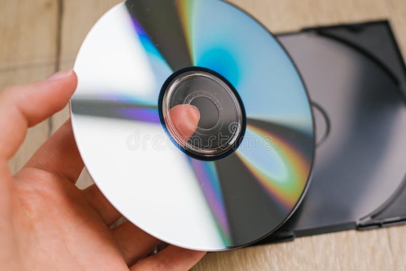 The Compact Disk for Recording Information. a Brilliant Disk Stock ...