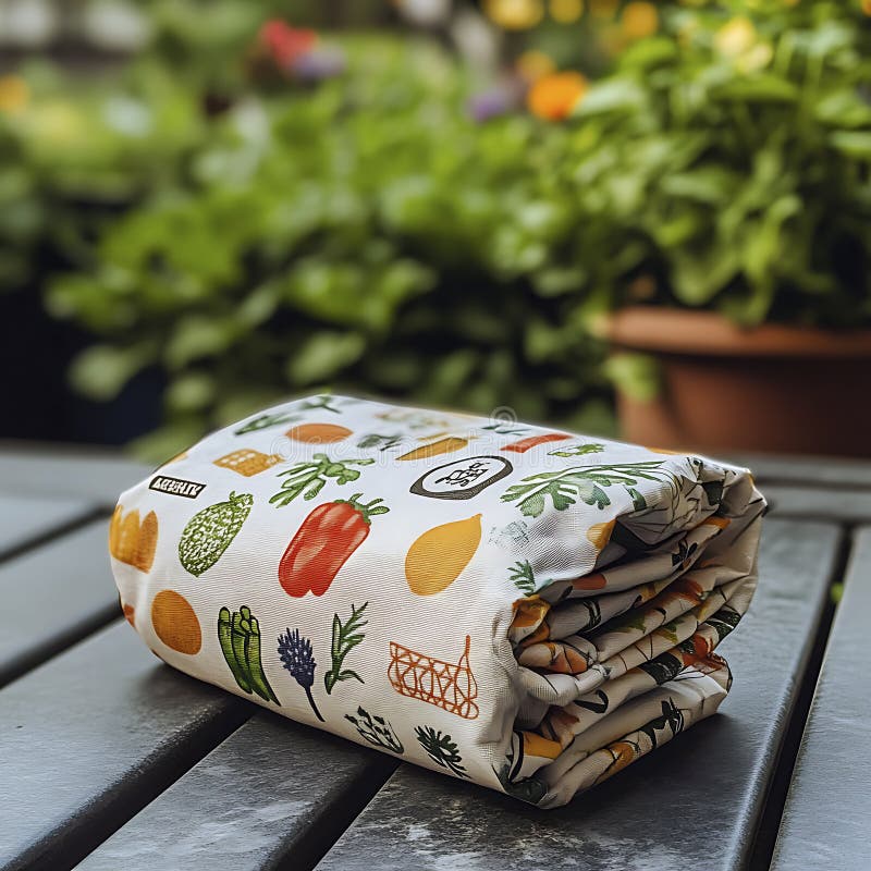 Compact Eco Bag Folded for Easy Storage and Reuse Stock Image - Image ...