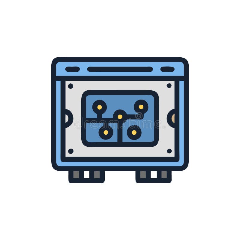 Compact Electrical Junction Box for Easy Wiring Stock Illustration ...