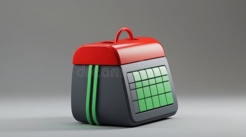 Compact Electronic Device Futuristic Design Illuminated Keypad Stock ...