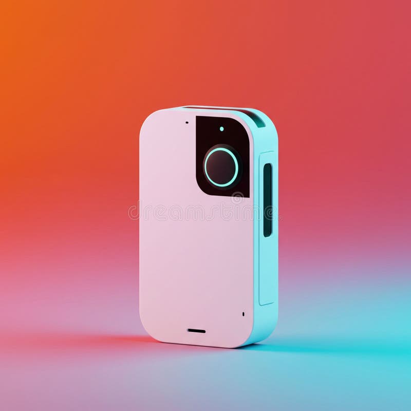 Compact Electronic Device with a Minimalist Design, Featuring a Sleek ...