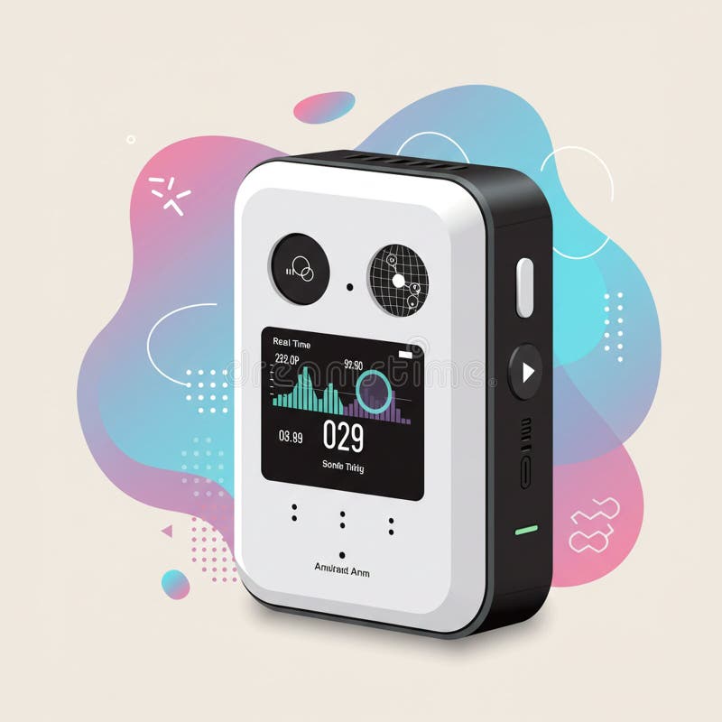 Compact Electronic Device with a Modern, Rectangular Design Featuring ...