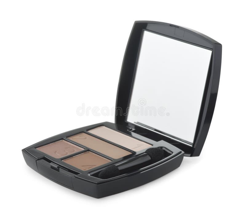 Compact Eyeshadows Palette with Mirror Stock Photo - Image of eyeshadow ...