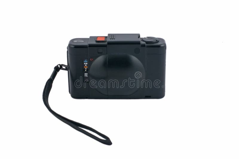 Compact film camera stock photo. Image of black, isolated - 4665666
