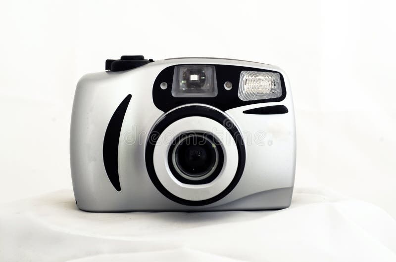 Compact film camera stock image. Image of isolated, optics - 10223097