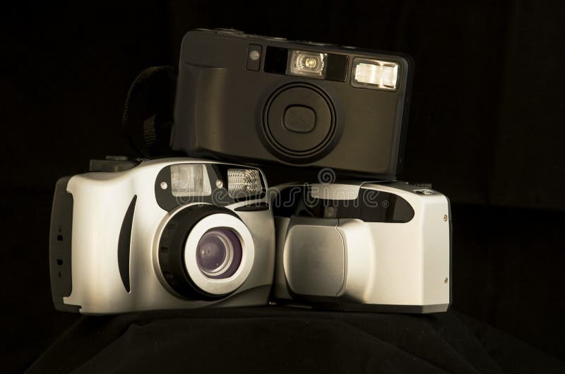 Compact film camera stock image. Image of isolated, optics - 10223097