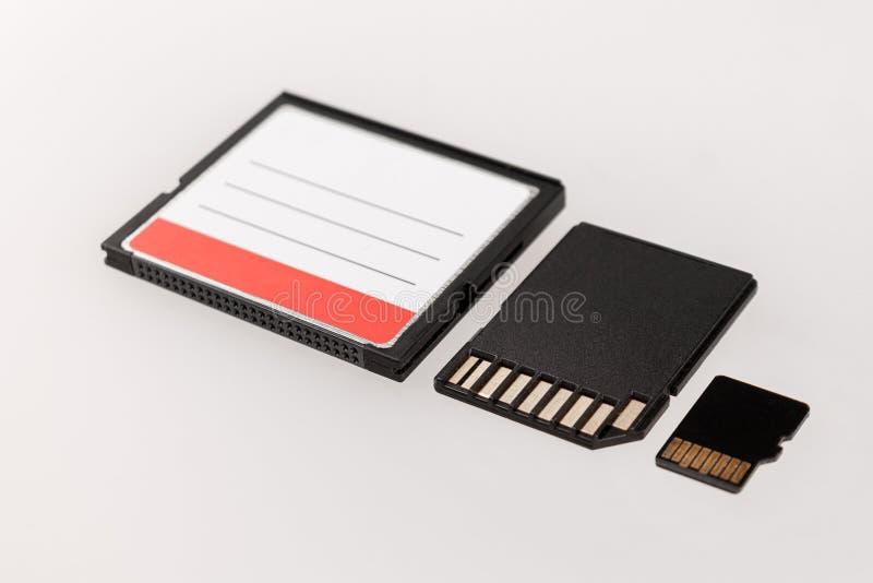 Compact Flash Drive and Memory Cards Stock Image - Image of electronic ...