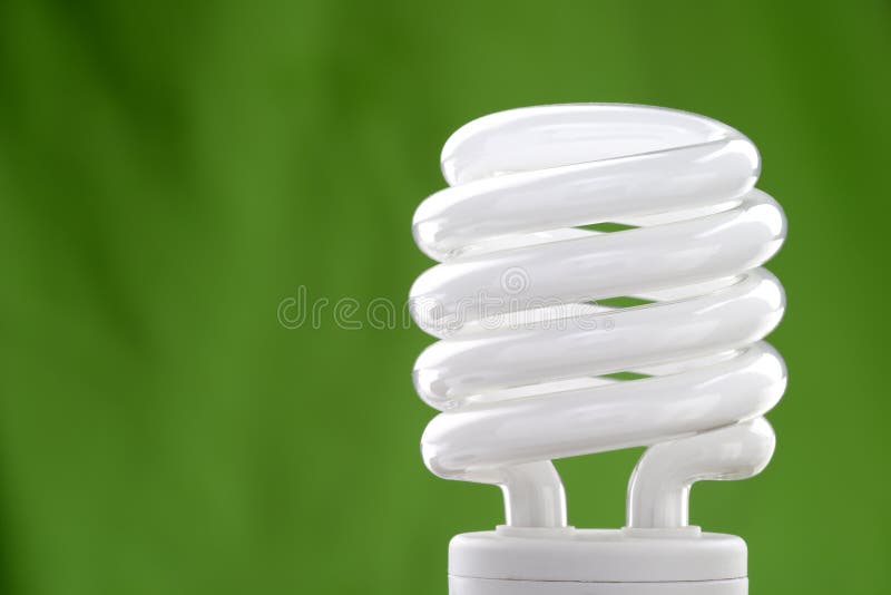 Compact fluorescent bulb stock image. Image of light, conservation ...
