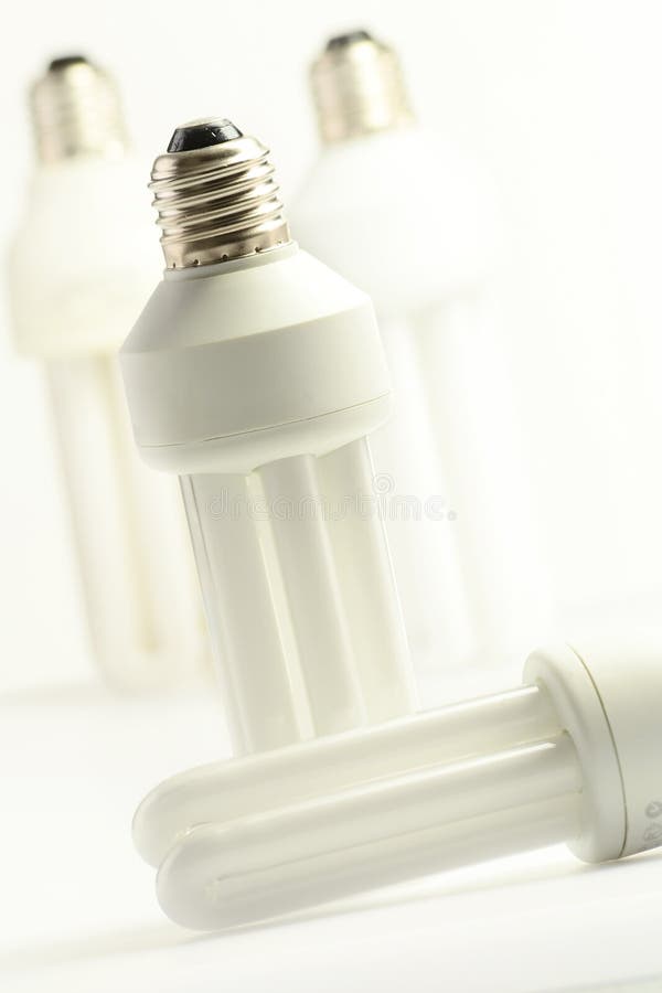 Compact fluorescent lamp stock image. Image of luminescence - 19644455