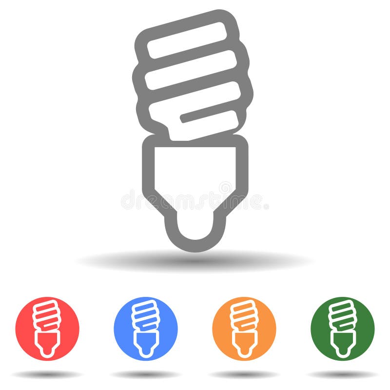 Compact Fluorescent Lamp, Energy Saving Light Lamp Vector Icon Stock ... Compact Fluorescent Lamp, Energy Saving Light Lamp Vector Icon Stock ...