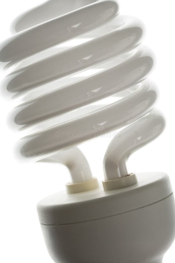 Compact Fluorescent Lightbulb Stock Photo - Image of white, power: 10434592