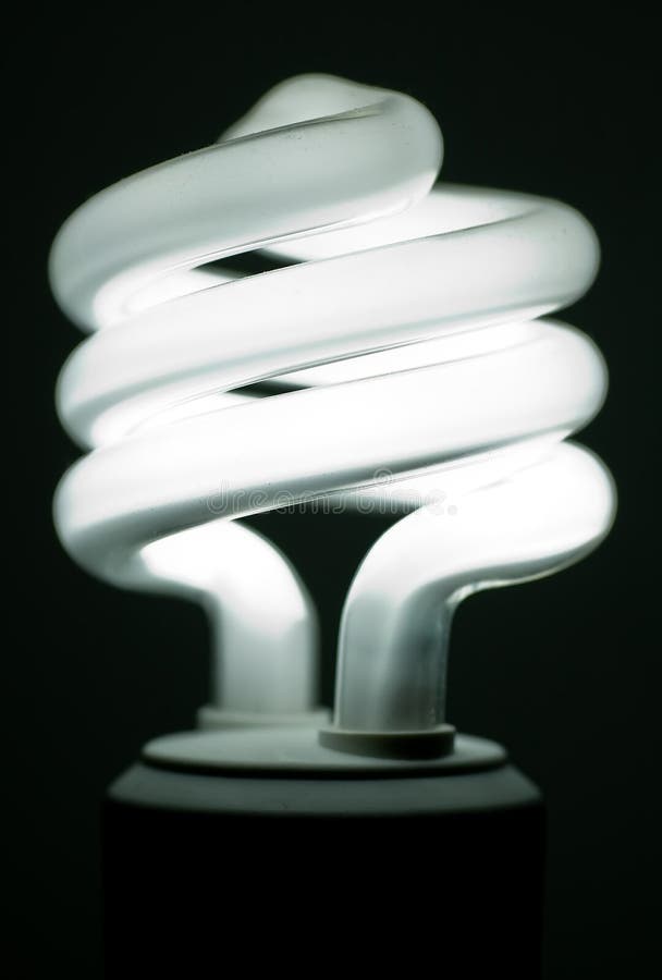 Compact Fluorescent Lightbulb Stock Image - Image of fluorescent ...