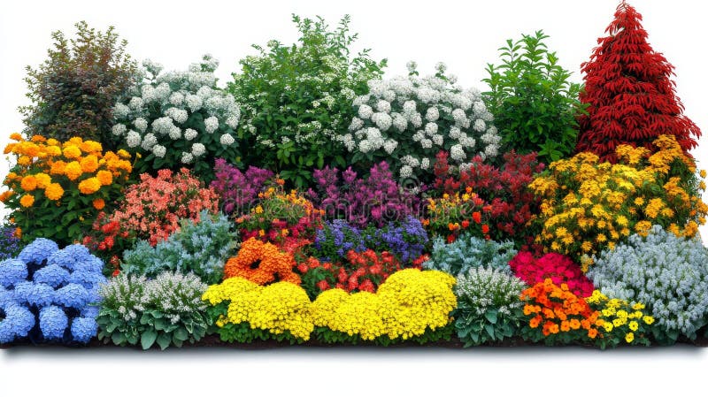 This Compact Garden Boasts a Wide Variety of Plants Accompanied by an ...