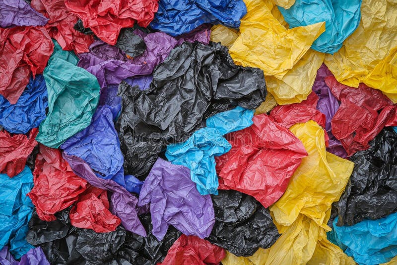 A Compact Group of Plastic Bags and Different Packaging Materials ...
