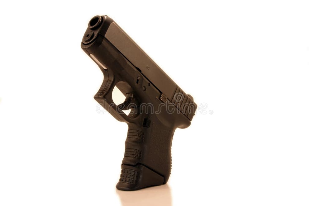 Compact gun stock image. Image of bullet, forty, danger - 8452637