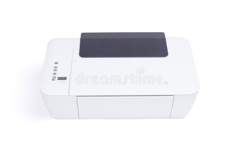 Compact home printer stock photo. Image of isolated - 113623282