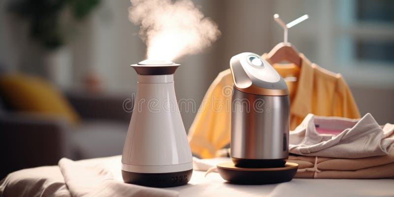 A Compact Humidifier Sitting on Top of a Table Next To a Cup. Suitable ...