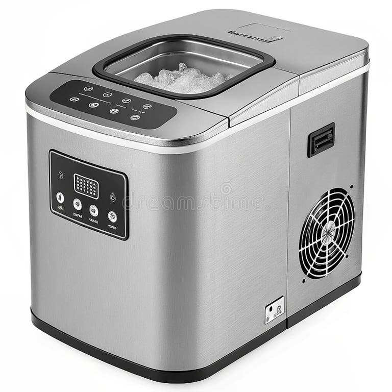 Compact Ice Maker for Countertop PNG Stock Illustration - Illustration ...