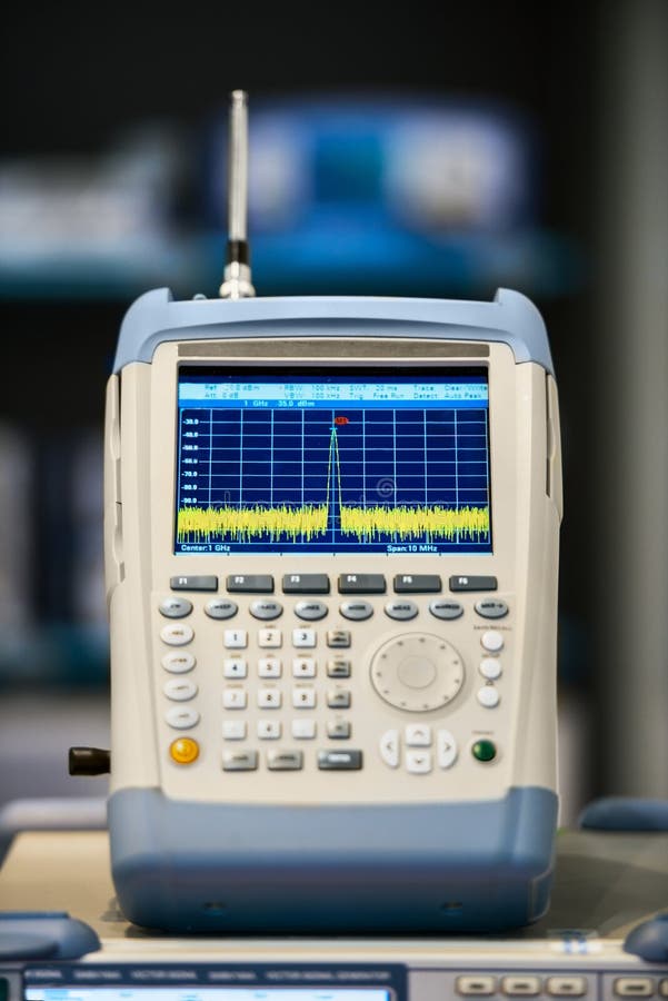 Compact Industrial Oscilloscope on Desk Stock Image - Image of inside ...