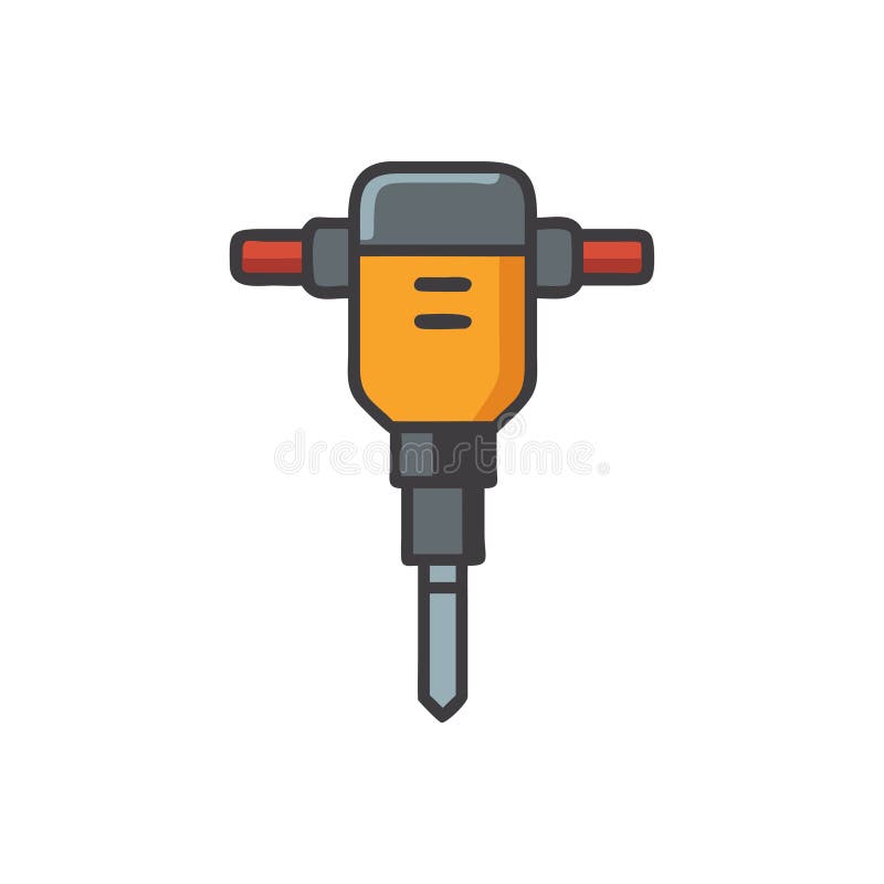 Compact Jack Hammer for Effective Use Stock Vector - Illustration of ...